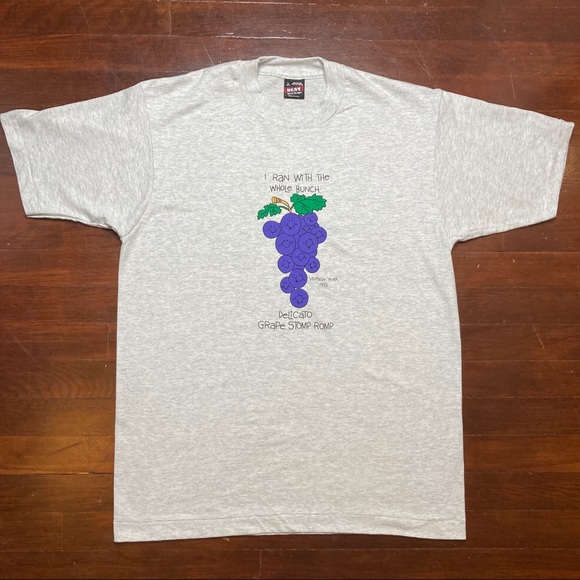 Vintage | Shirts | Vintage 993 Best Single Stitch Delicato Winery Grape ...